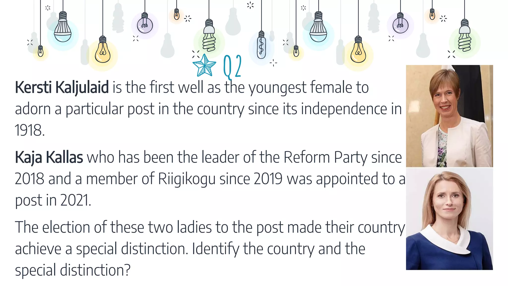 Women Ruler Leader Quiz 2021 | PPTX | Documentary | Genres