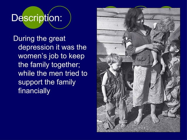 Women's changing Role in Society during the Great Depression | PPT