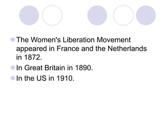Women's movements | PPSX