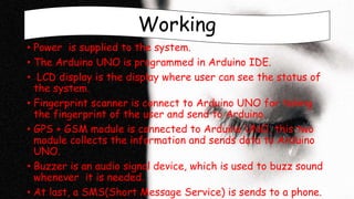 Women safety device with gps tracking and alerts | PPTX