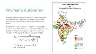 District-level Data Analysis: Women's Autonomy and Health Outcomes | PPTX