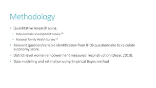 District-level Data Analysis: Women's Autonomy and Health Outcomes | PPTX