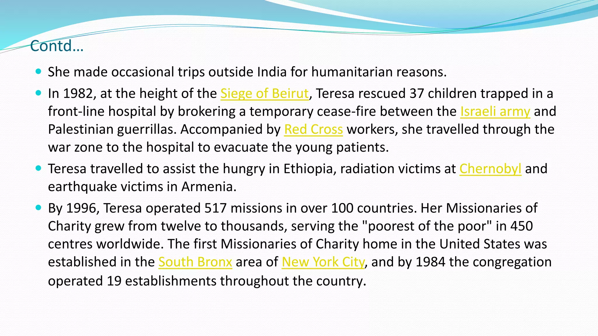 Womens day(mother teresa) | PPTX