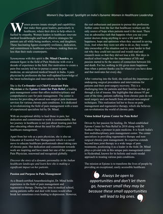 Women’s Day Special Spotlight on India’s Dynamic Women in Healthcare ...