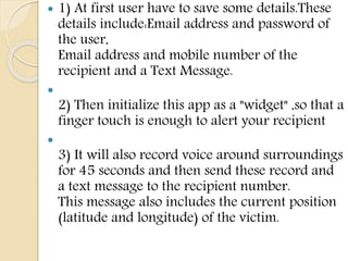 Women security application | PPSX