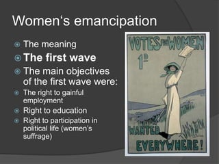 Womens emancipation sofia corrected | PPT