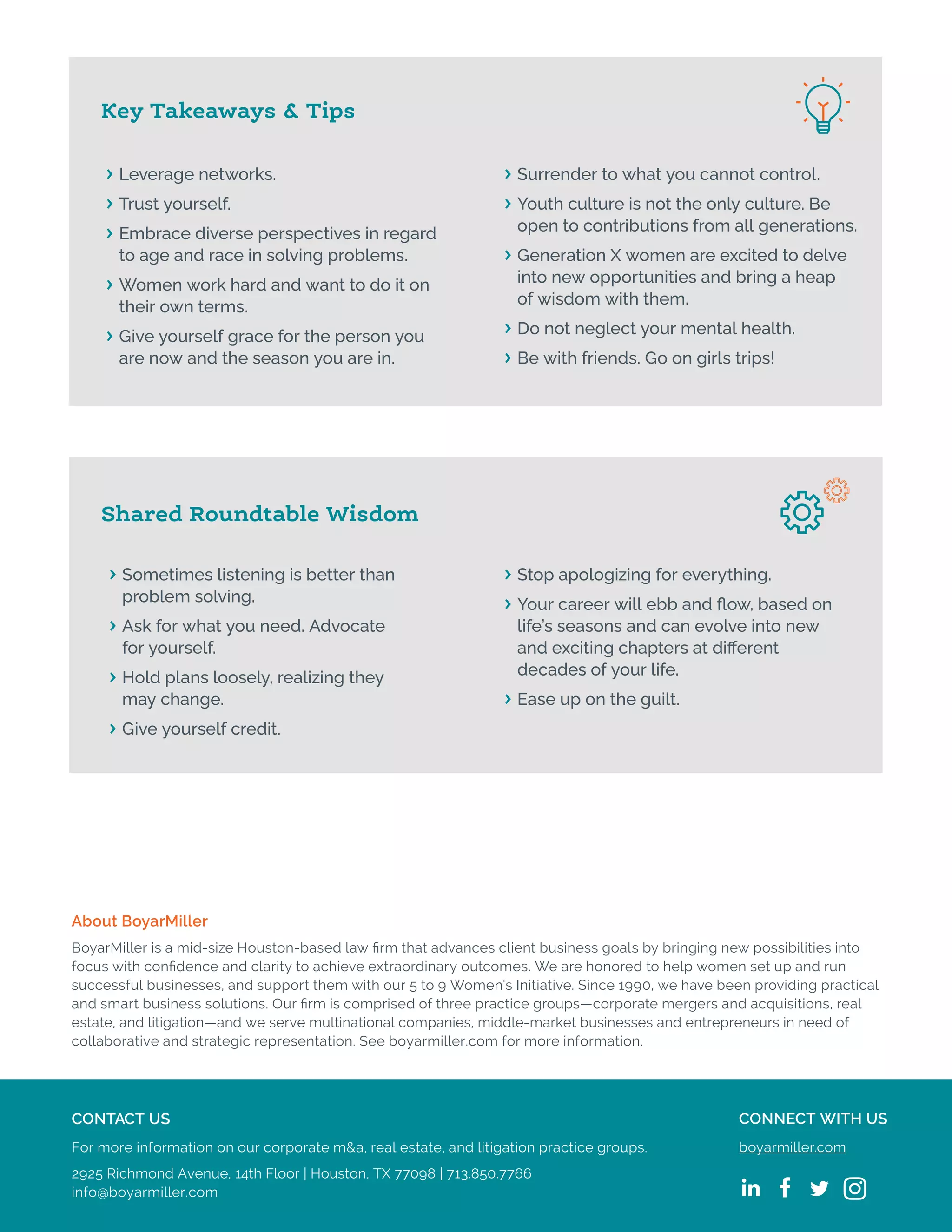 Women's Event Takeaways | PDF