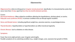 Women's Fertility Irregularities in the Menstrual Cycle.pptx