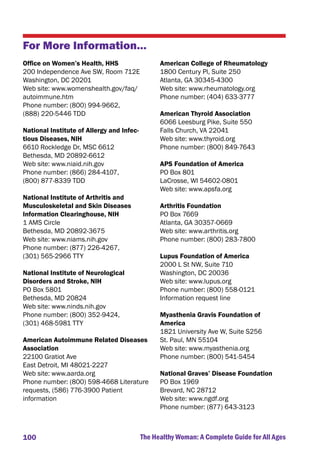 Global Medical Cures™ | Women's Health- AUTOIMMUNE DISEASES | PDF