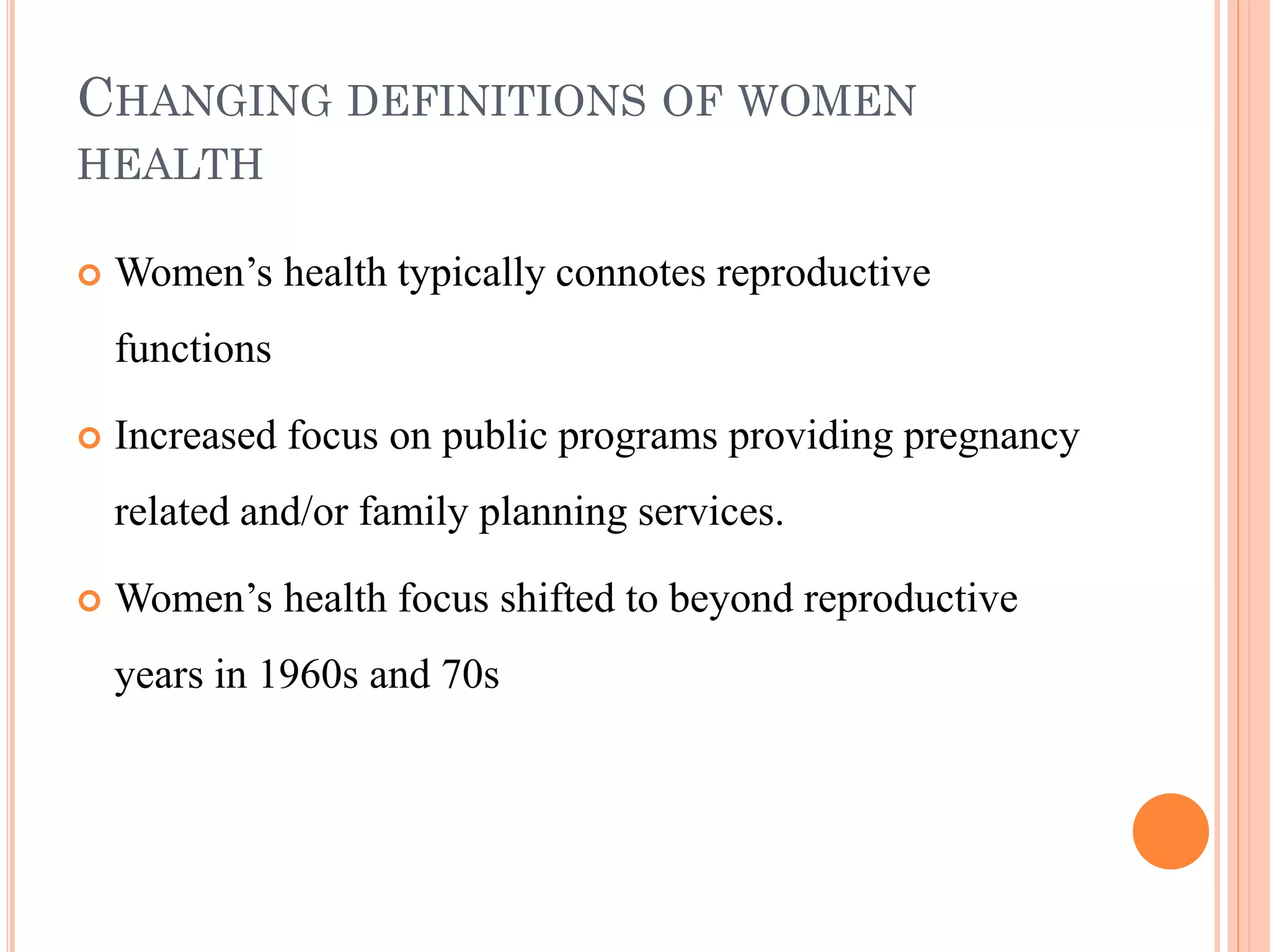 Women’s health – beyond reproductive years | PPTX
