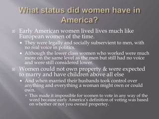 Women’s suffrage | PPT