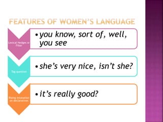 Women's language | PPT