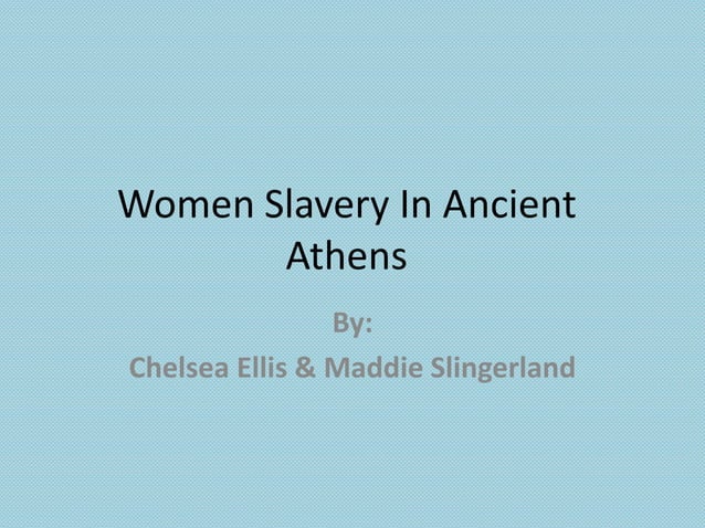 Women slaves in ancient greece | PPTX