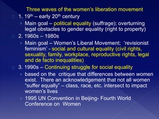 Womens movements and Social Policy | PPTX