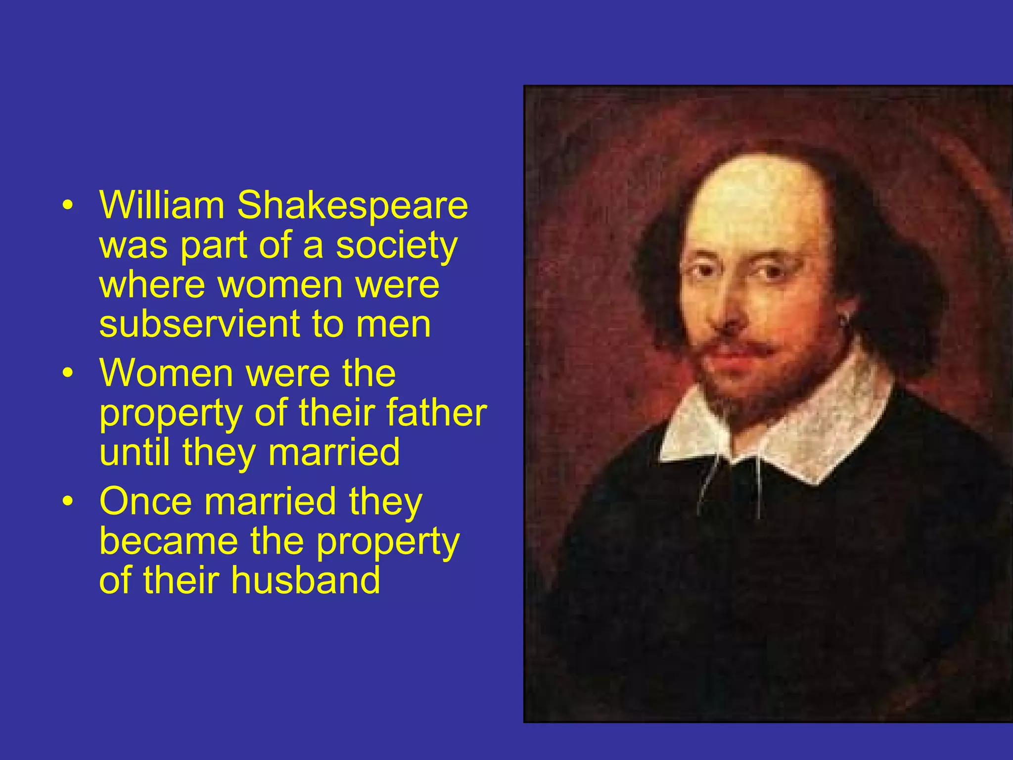 Womens Place In Elizabethan Society | PPT