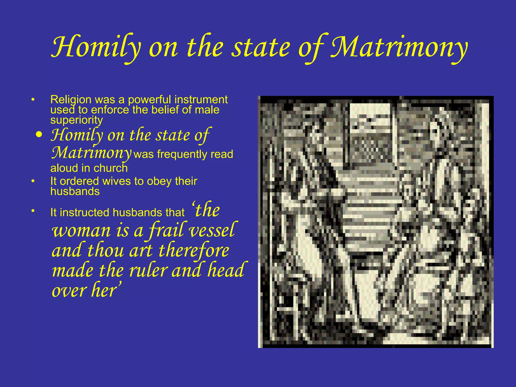 Womens Place In Elizabethan Society | PPT