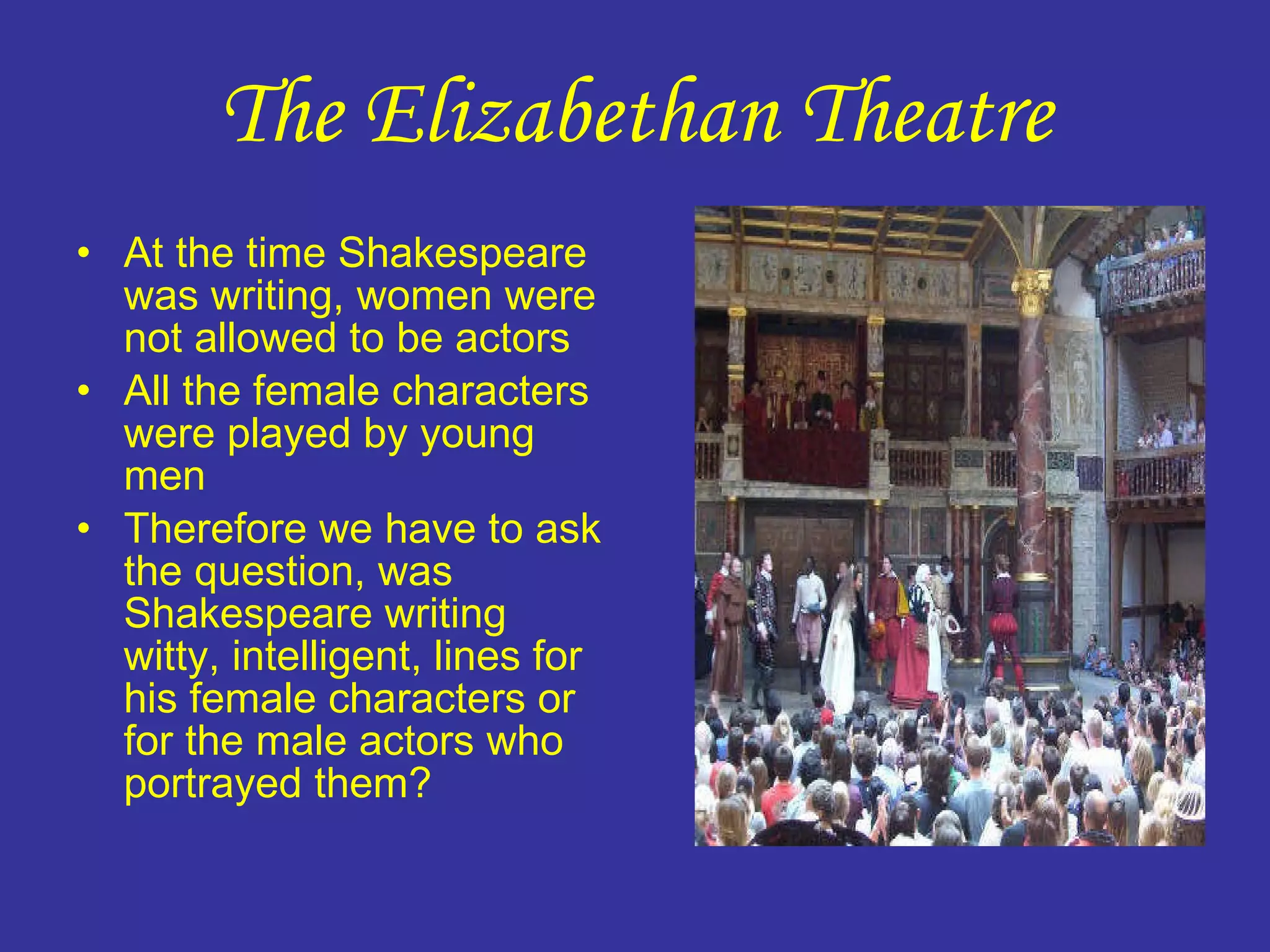 Womens Place In Elizabethan Society | PPT