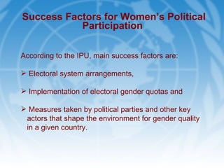 Women's political participation in Europe and the CIS | PPT