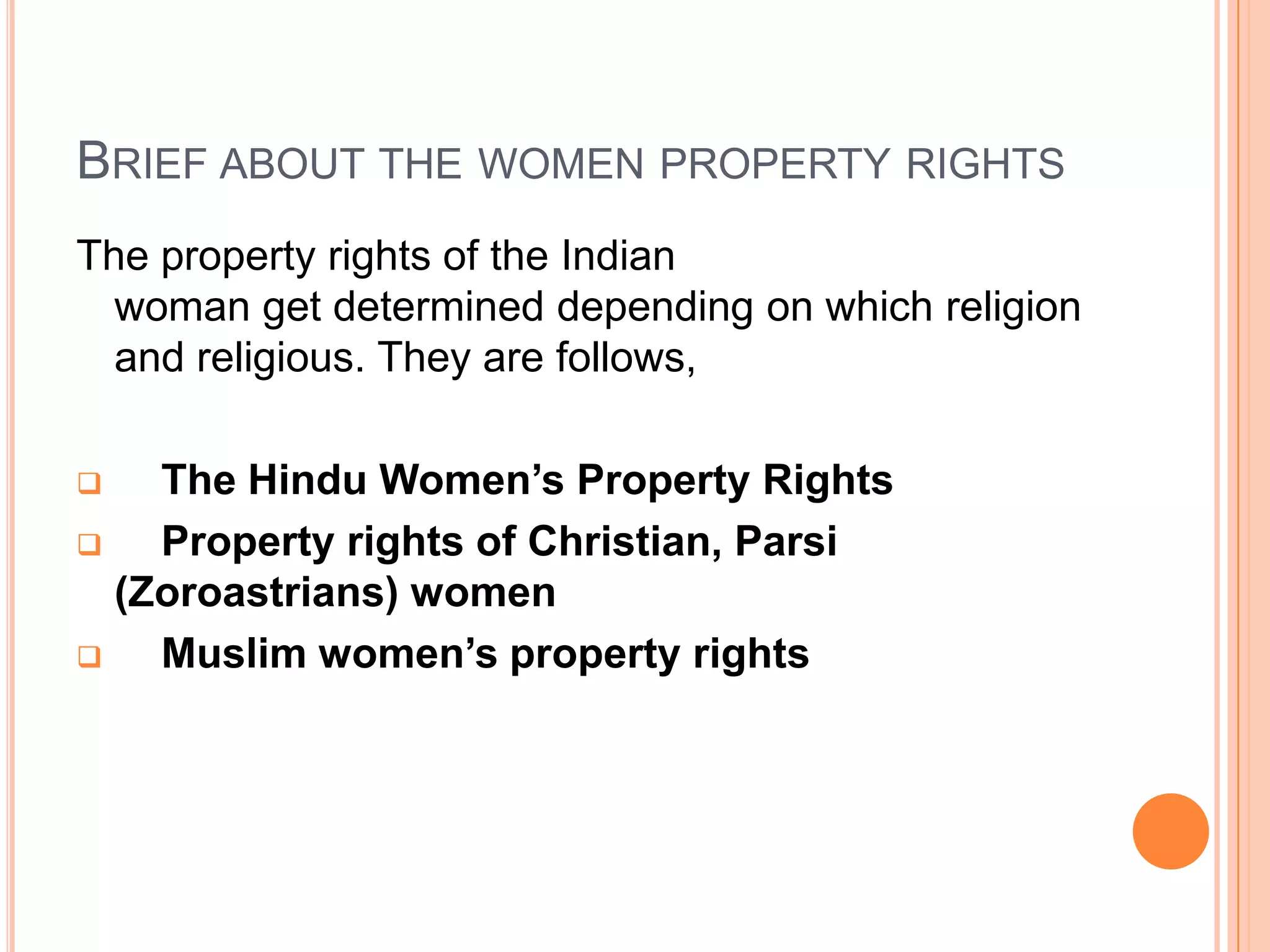 Womens property rights act | PPTX