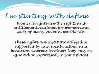 Women's Rights | PPTX
