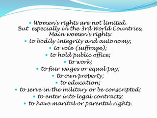 Women's Rights | PPTX