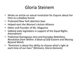 Women’s rights activist and feminist | PPTX