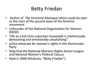 Women’s rights activist and feminist | PPTX