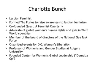 Women’s rights activist and feminist | PPTX