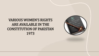 Women’s Rights in Pakistan | PPTX