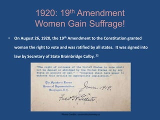 Womens Rights Movement | PPTX | Politics