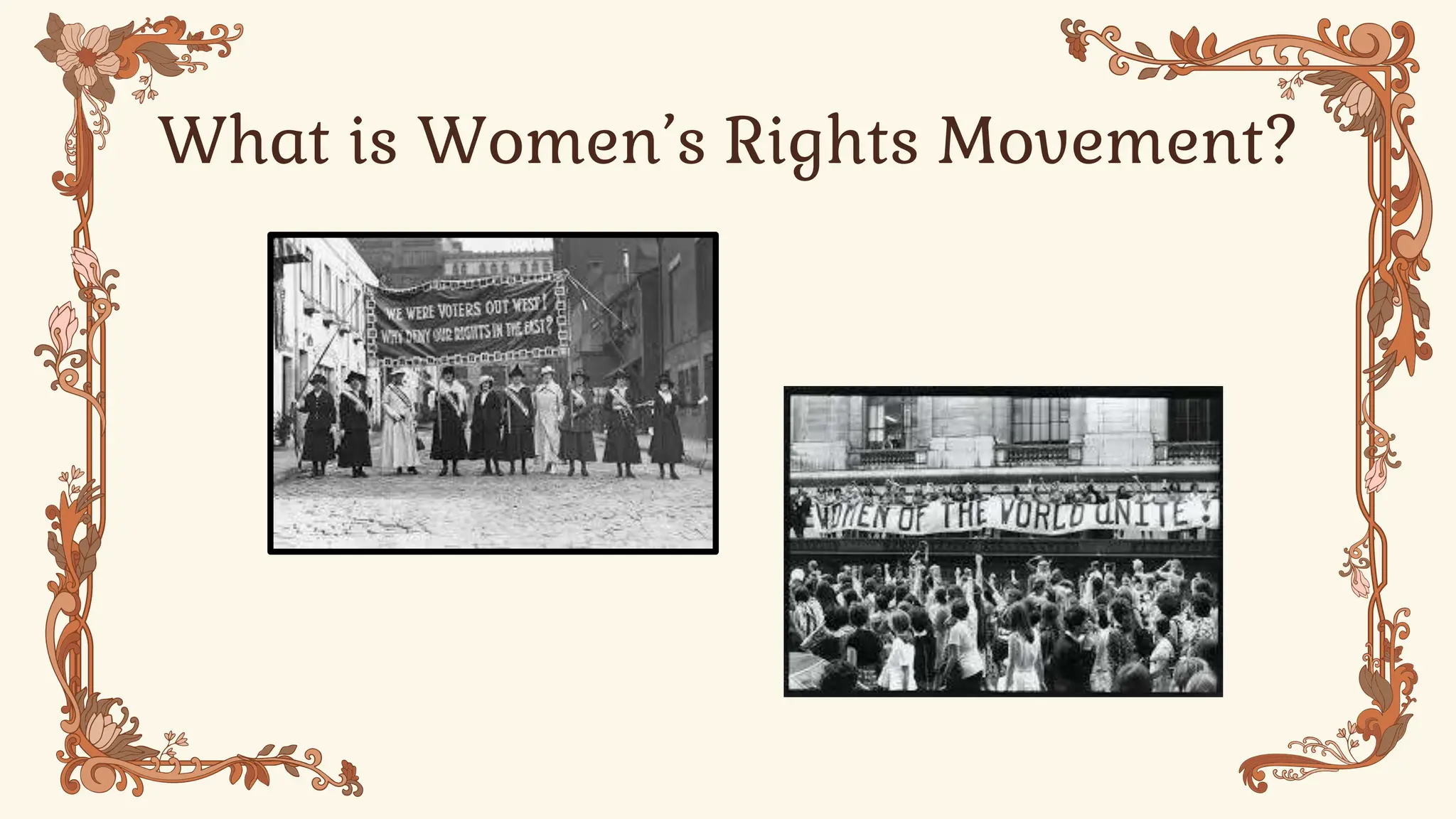 This is about the Womens rights movement | PPTX