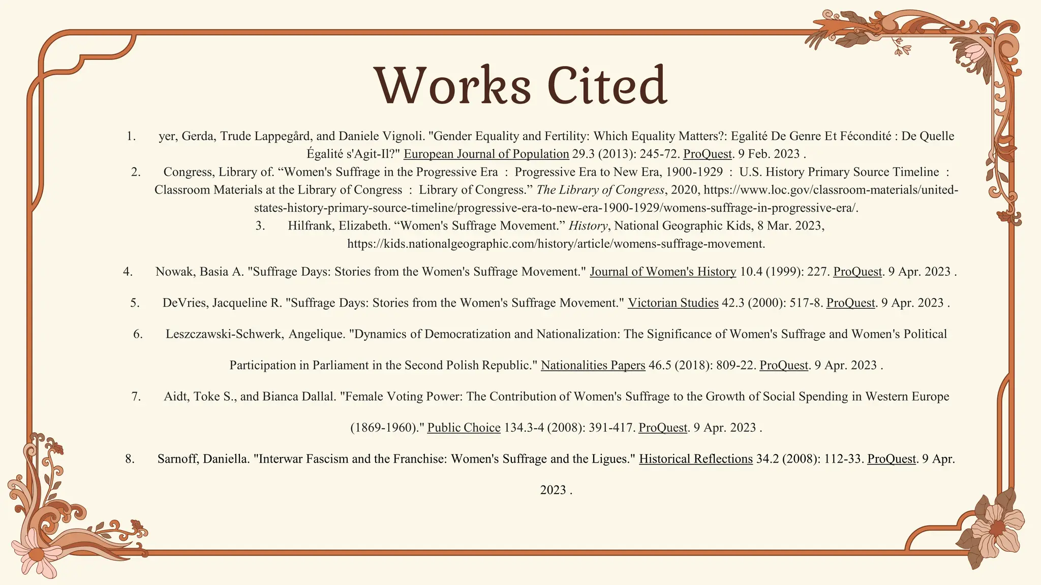 This is about the Womens rights movement | PPTX