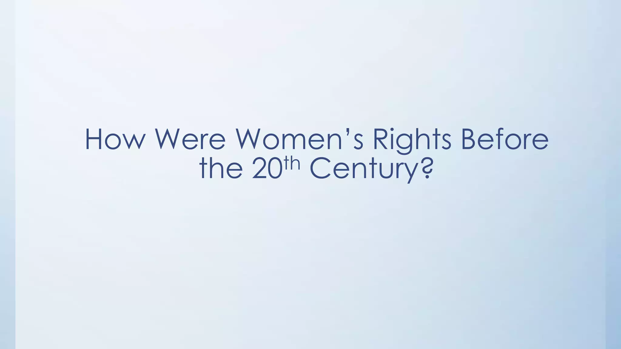 Women's Rights Movement | PPTX