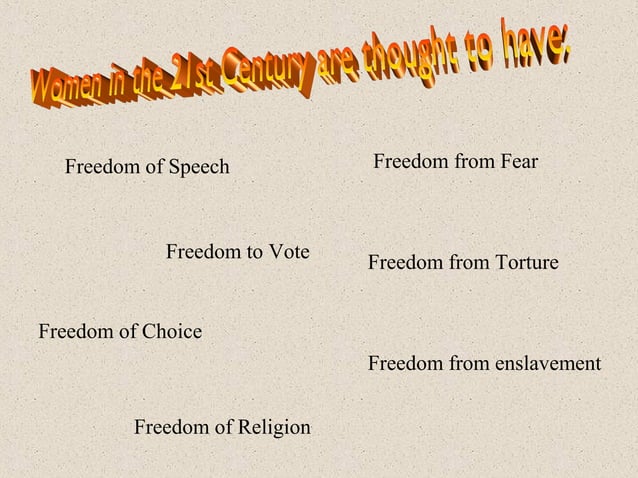 Women's rights presentation | PPT