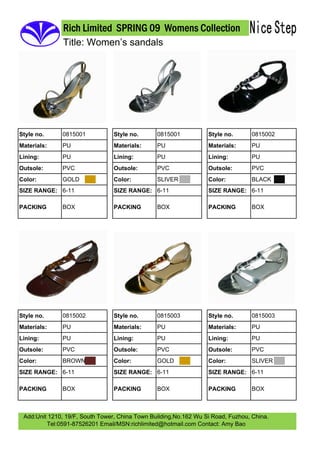 Women S Sandals | PDF