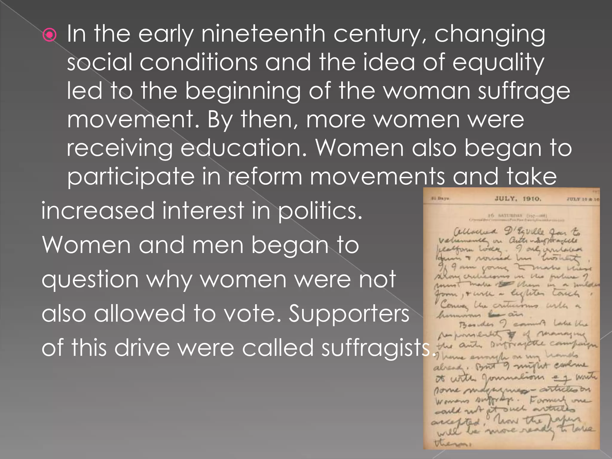 Women’S Suffrage | PPT