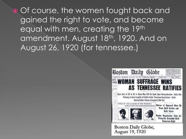 Women’S Suffrage | PPT