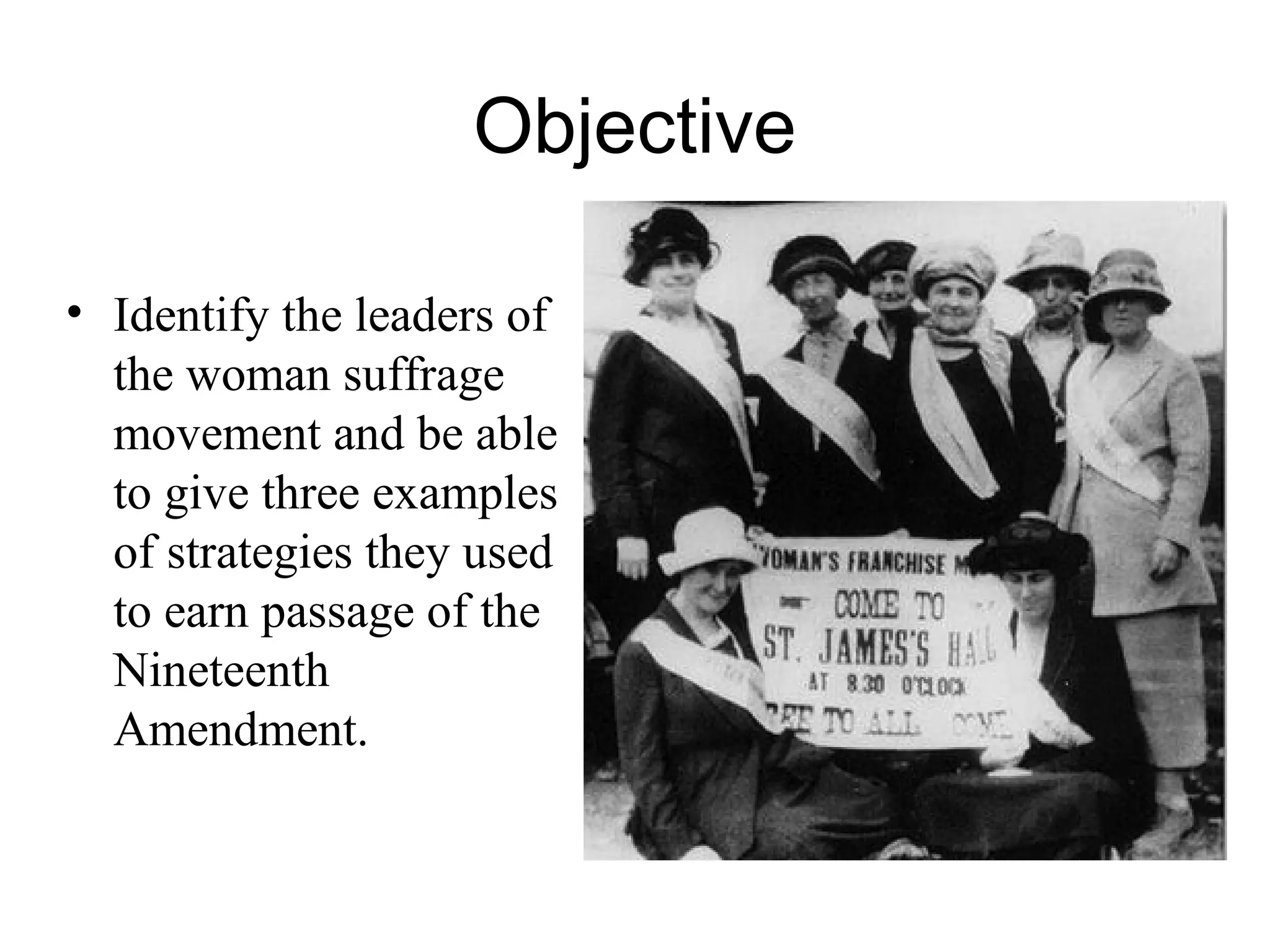 Women's suffrage | PPT