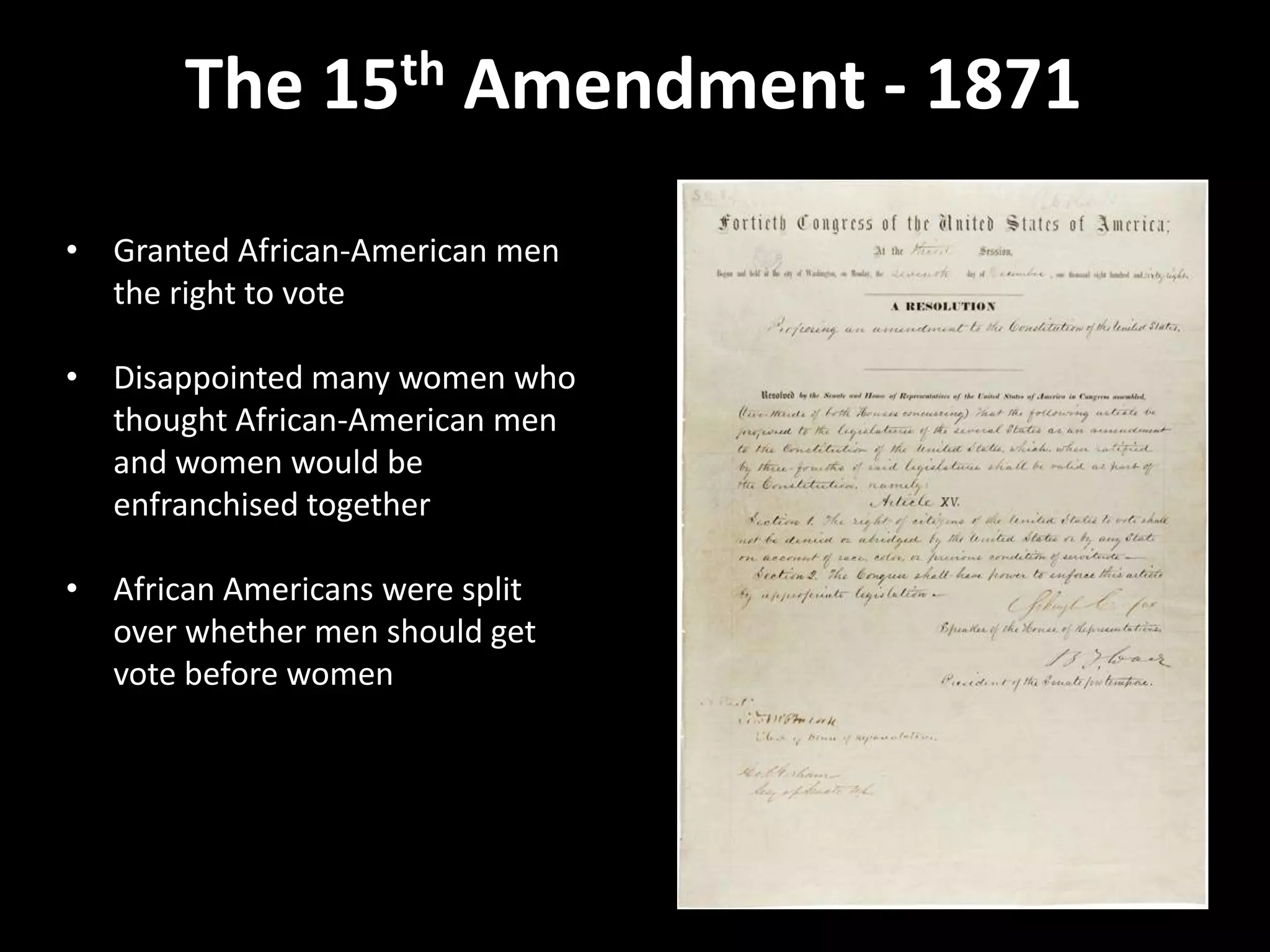 The Progressives: Women’s Suffrage | PPTX