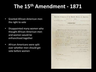 The Progressives: Women’s Suffrage | PPTX