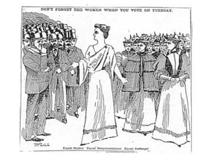Women's suffrage political cartoons | PPT