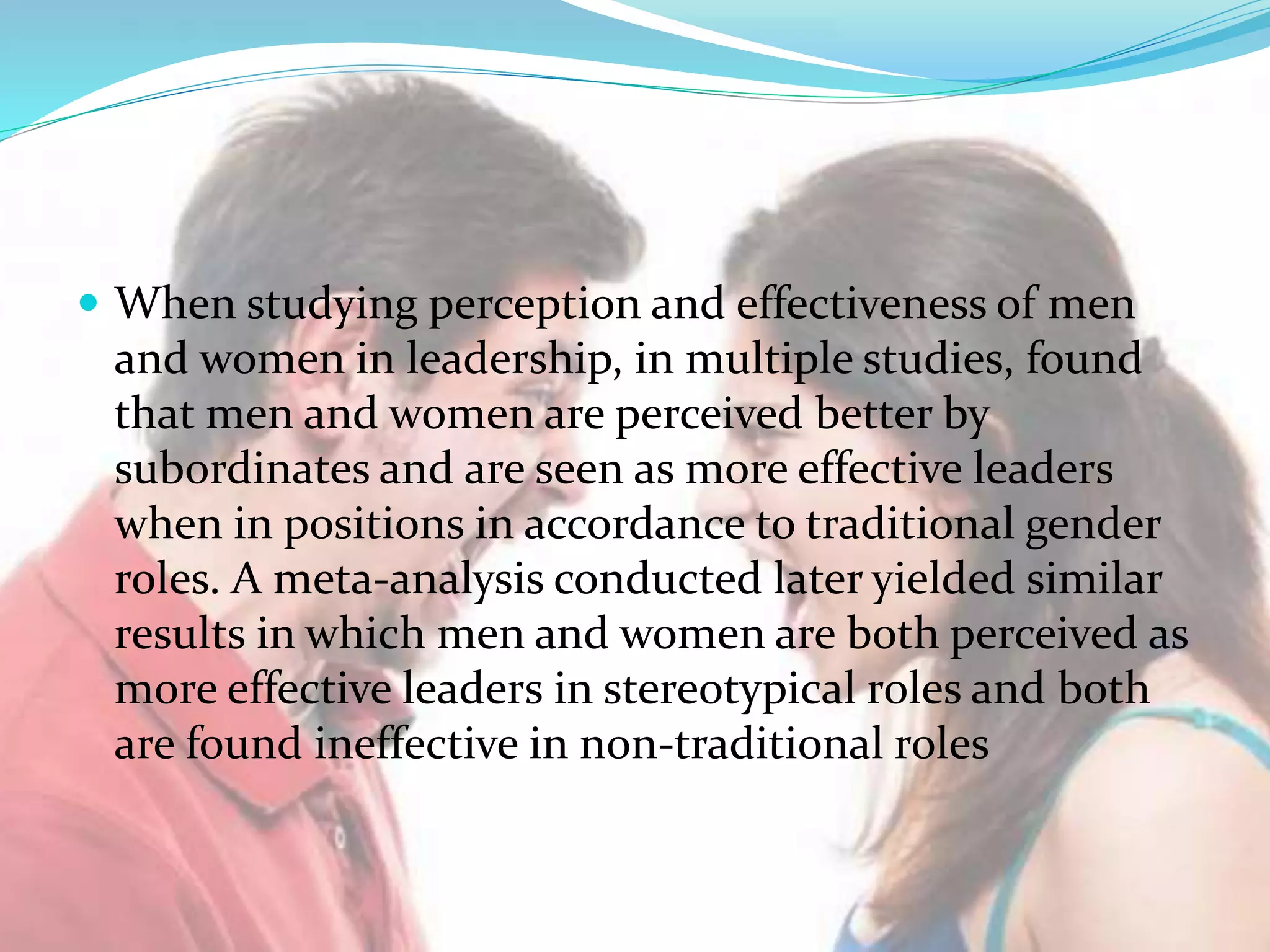 Women’s vs. men’s leadership abilities | PPT