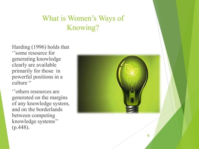 Women’s Ways of knowing | PPTX