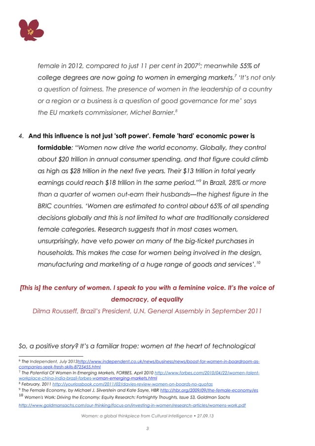 Women thinkpiece | PDF