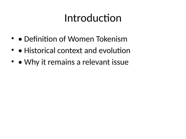Women_Tokenism: Symbolic Inclusion or Real Change?_Presentation.pptx