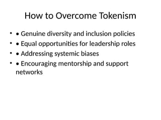 Women_Tokenism: Symbolic Inclusion or Real Change?_Presentation.pptx