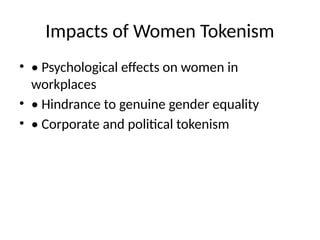 Women_Tokenism: Symbolic Inclusion or Real Change?_Presentation.pptx