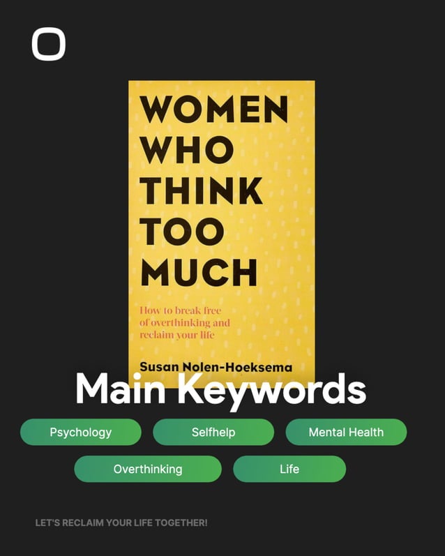 Women Who Think Too Much : Book Recap By Pixellion | PDF