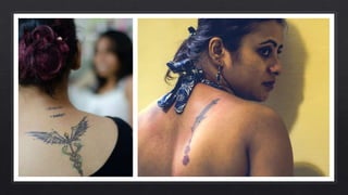 Sanjukta Basu on Her Women with Tattoos Project - Seminar Tattoos And Taboos MAP Bangalore | PPT