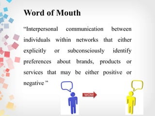 Word of Mouth (WOM) | PPTX